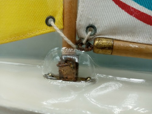 Vintage 1996 BOSUN BOATS by Reeves 7" Sailing Yacht Sail Boat Model Toy ...