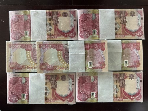 500,000 IRAQI DINAR 1/2 Million UNCIRCULATED AUTHENTIC Guarantee Crisp ...