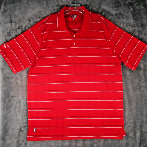 Men's Red Ping Golf Polo Size XL with Logo | eBay