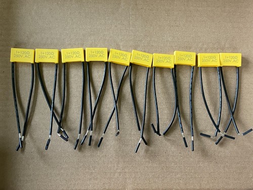 10 New Snubber Capacitors .1 uf + 120 ohm Spark Killer Marantz Pioneer ...