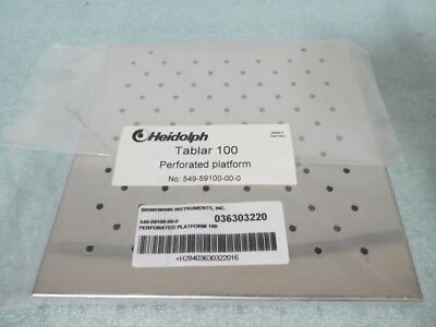 R182110 Heidolph Brinkmann 9x9 Perforated Platform Incubator Shelf ...