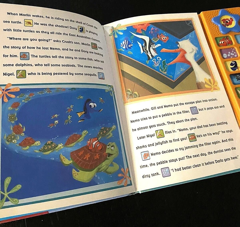 FINDING NEMO by Disney - PIXAR INTERACTIVE Play- a- Sound Works GREAT ...