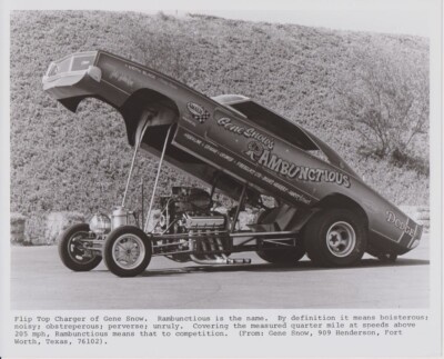 1969 Gene Snow's Rambunctious Hemi Charger AA/FC original press photos ...