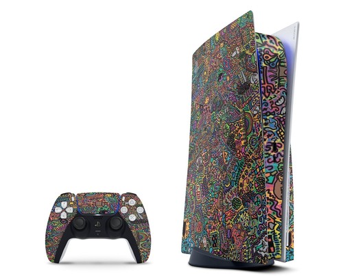 Cute Colorful PS5 Skin For PS5 PlayStation 5 - Full Wrap Vinyl For PS5 ...