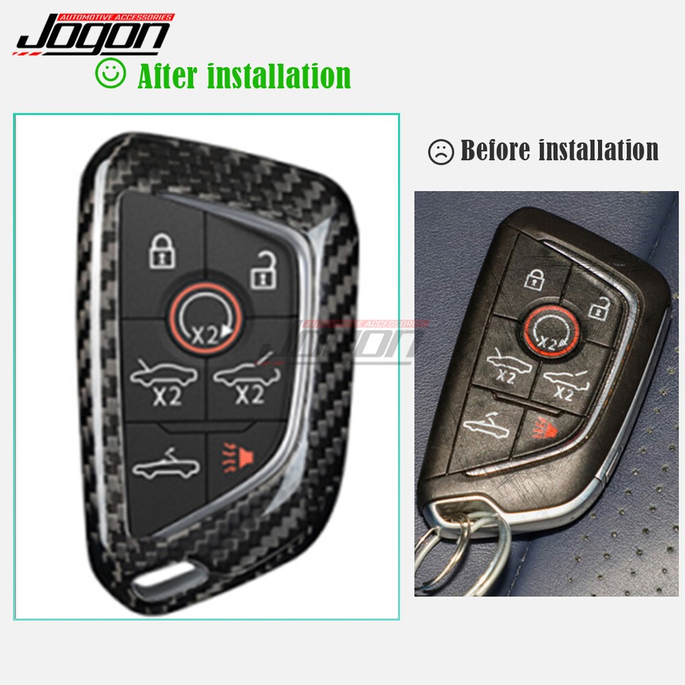 Real Carbon Key Fob Covers For Corvette C8 Stingray Z51 Z06 Z07 Remote ...