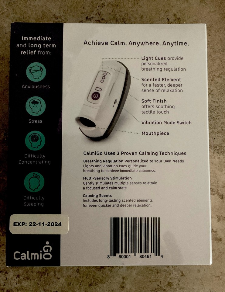 CalmiGO Smart Calming Companion for Anxiety/Stress Relief - Free ...