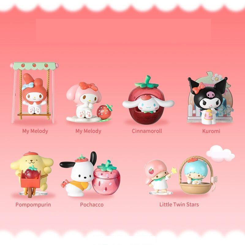 Miniso Strawberry Farm Series Sanrio Characters Random 1PCS Blind Box ...