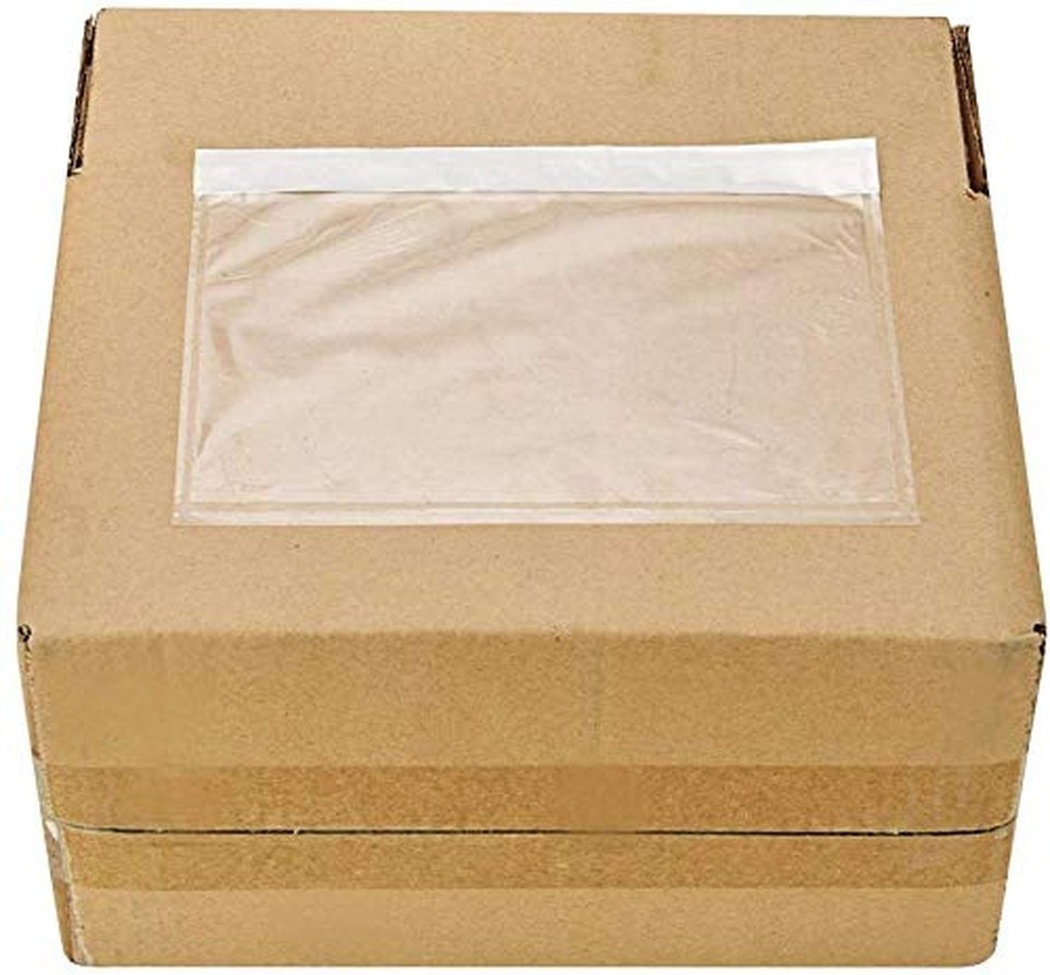 6" x 9" Clear Adhesive Packing List Envelopes Pouch Shipping Label ...