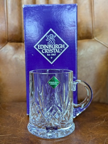 Vintage Edinburgh Crystal Pint Glass With Original Box | eBay UK