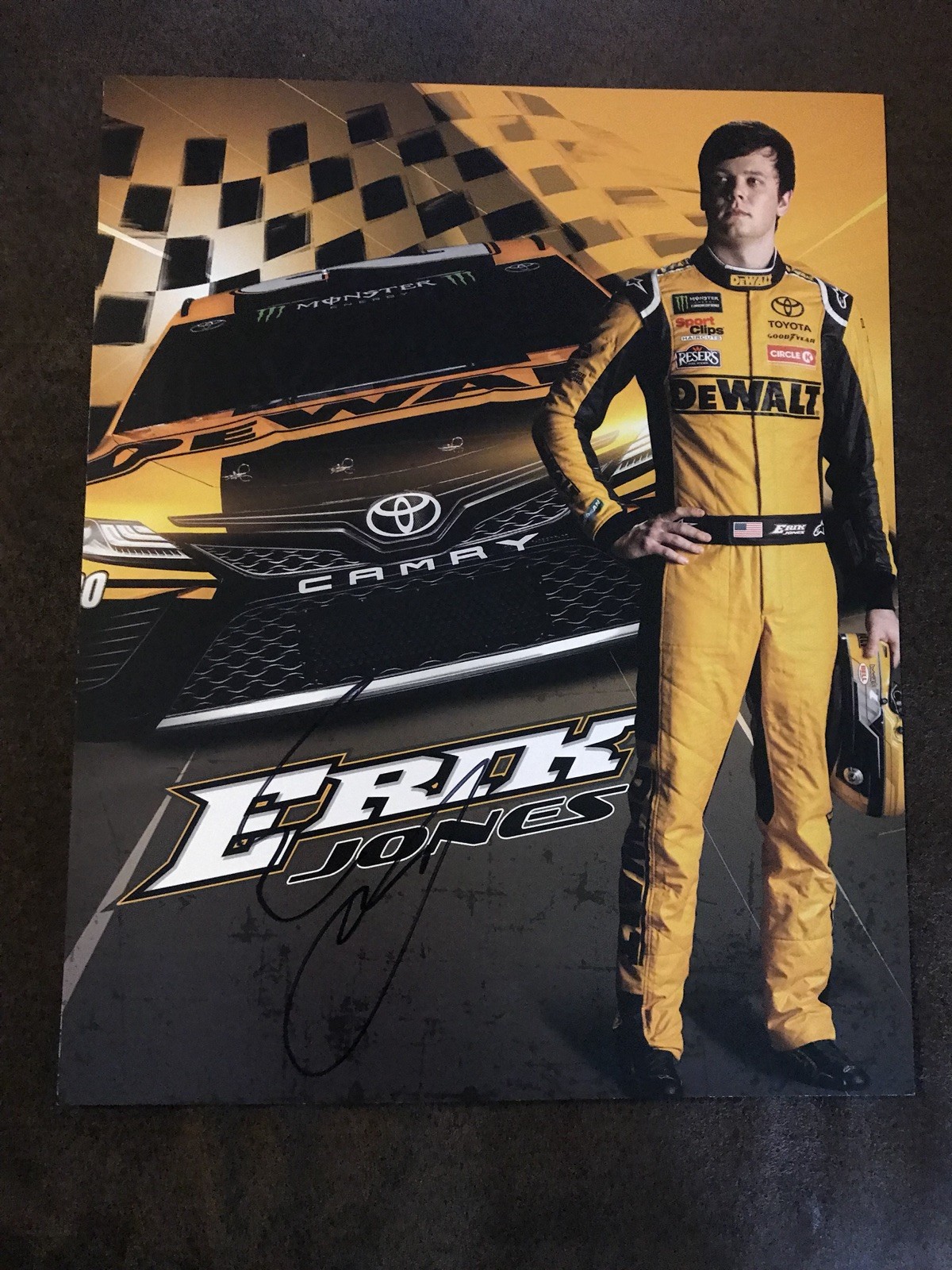 Erik Jones Signed Promo Hero Card Nascar Autographed 2018 | eBay