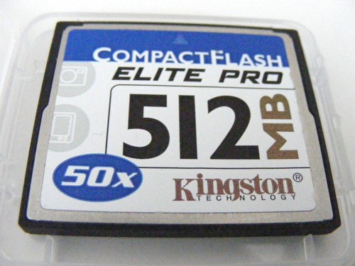 512MB Compact Flash Card ELITE PRO 50x ( 512 MB CF ) KINGSTON gebraucht ...