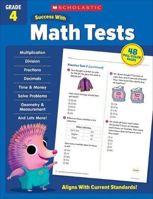 Scholastic Success with Math Tests Grade 4 Workbook (Poche) | eBay