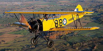 Fleet 16R Finch Trainer Fleet Finch Airplane Desktop Mahogany Wood ...