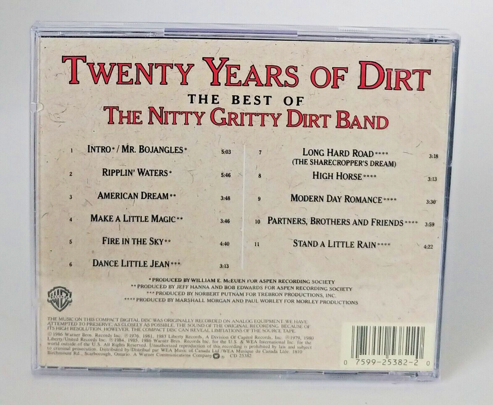 Twenty Years of Dirt: The Best of the Nitty Gritty Dirt Band by The ...