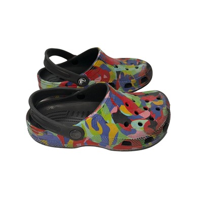 Crocs Classic Bubble Block Clog Multi Color 207320-0C4 Kids Size J1 | eBay