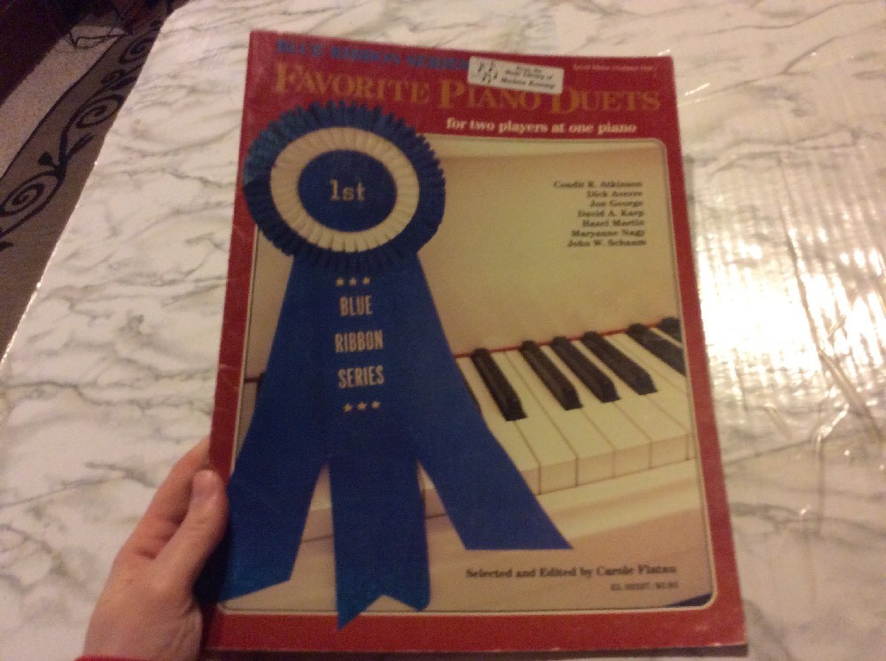 Blue Ribbon Series Favorite Piano Duest for two Players at 1 Piano 1986 ...