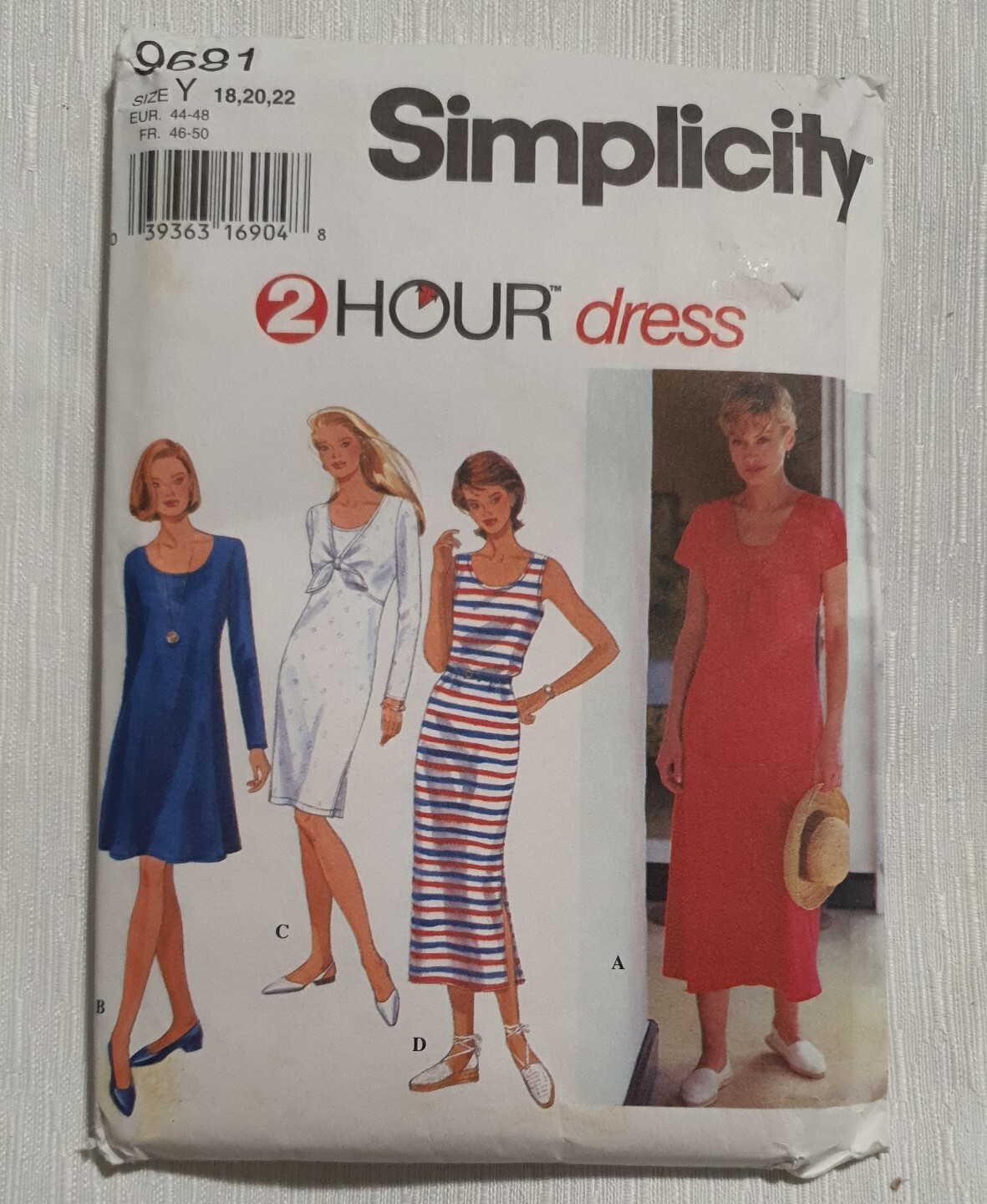 SIMPLICITY 9681 Sewing Pattern Dress Plus Size 18 20 22 UNCUT | eBay