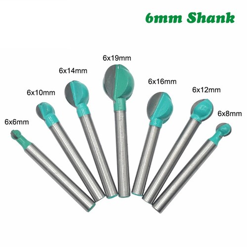 Industrial Quality 6mm Shank Round Carving Bit Perfect for Woodworking ...