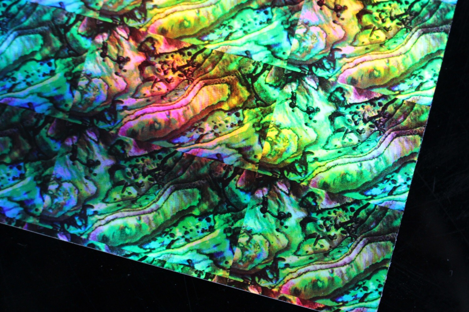 4 pcs/lot 10X22cm Shell Sticker Artificial Fish Skin Jig Hard Baits ...