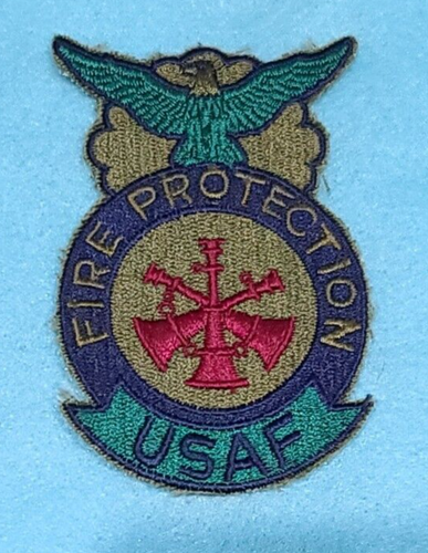 USAF Fire Protection -BADGE- Cut Edge Patch* | eBay