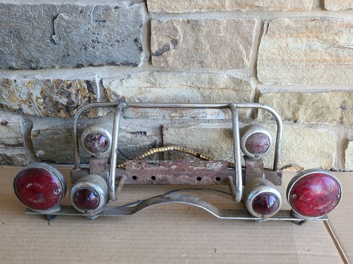 Vtg Harley Davidson Shovelhead Panhead FL FLH License Plate Light Bar ...