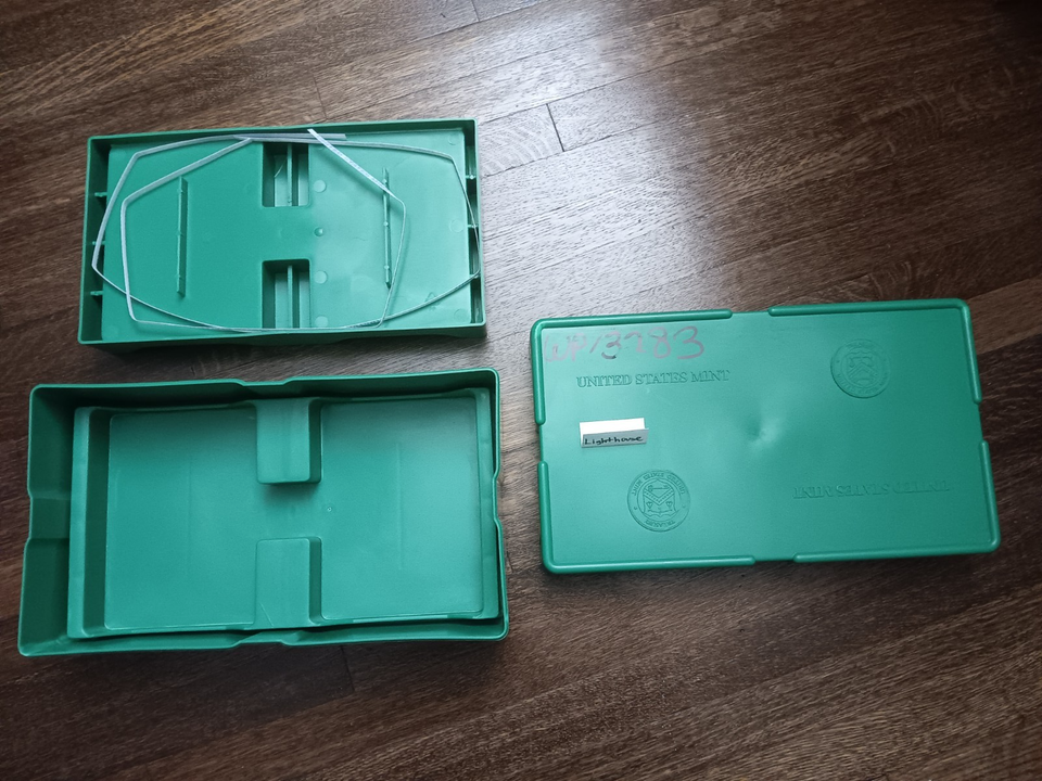 US Mint Green American Silver Eagle Coin Empty Monster Box with Trays ...