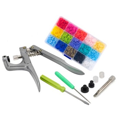 Transparent Case Professional Snap Buttons Press Tool Kit with Fastener ...