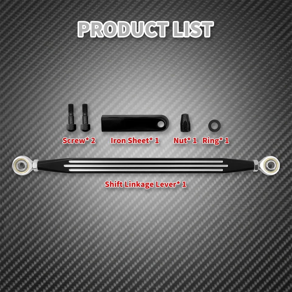 Black Gear Shifter Shift Linkage Fit For Harley Touring Softail Dyna ...