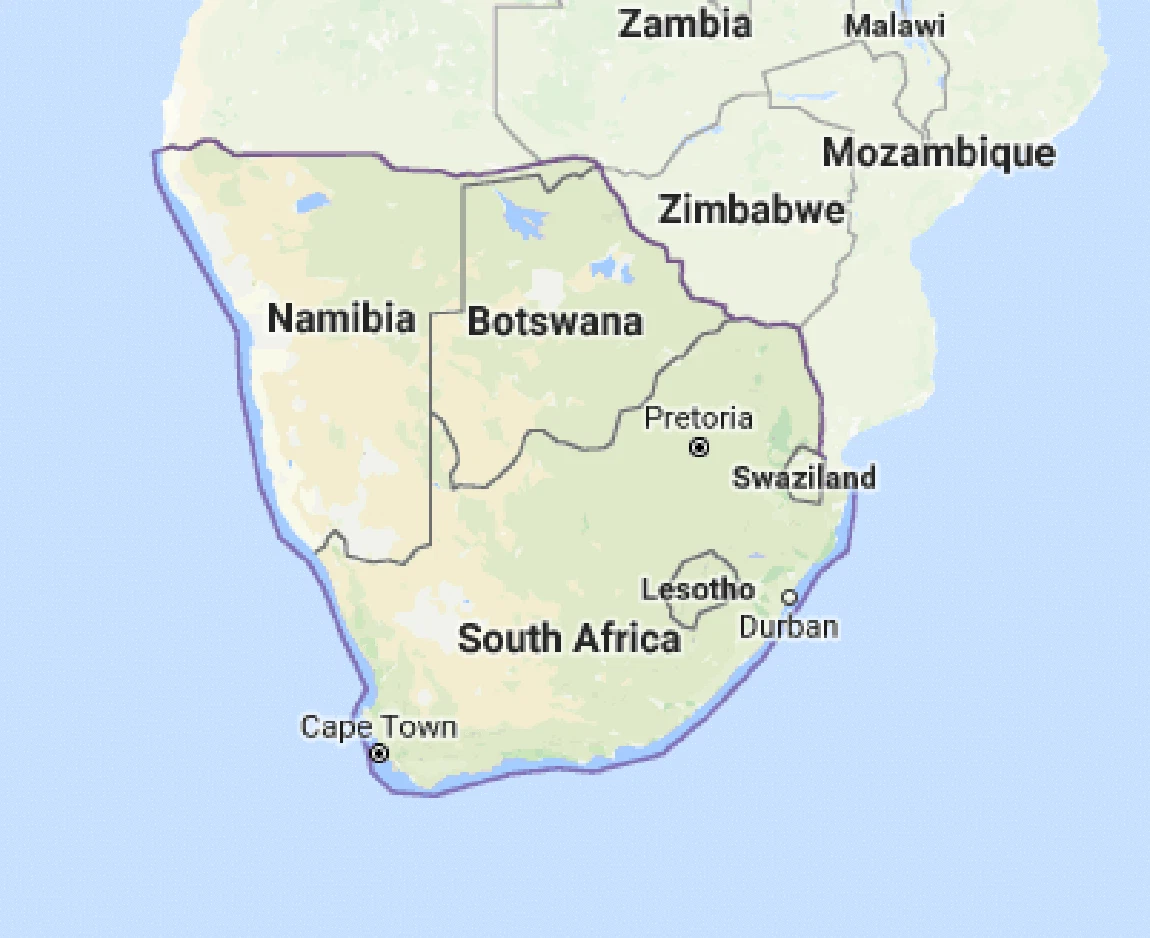 South African Political Map