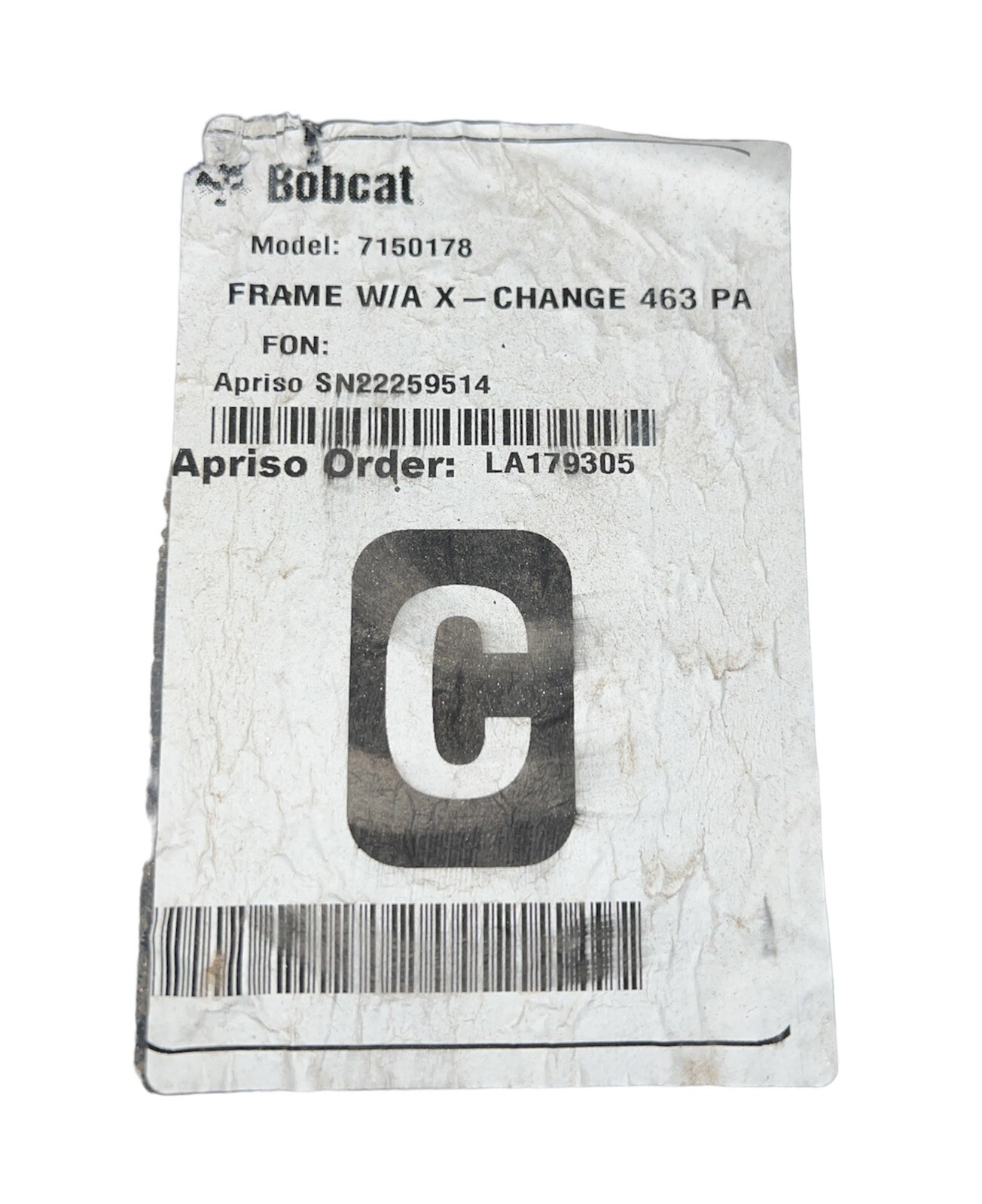 Bobcat 7150798 Pin-On X-Change For E25, E26, E27, E32, E34, E35, E37 ...