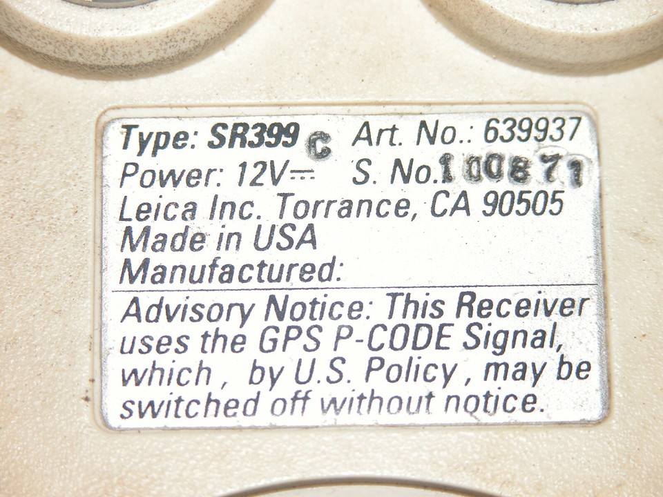 Leica SR399 GPS Antenna | eBay