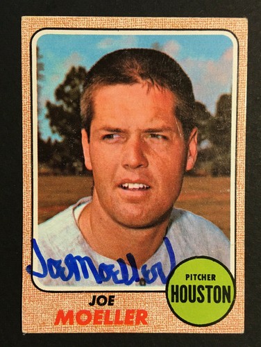 Joe Moeller Astros signed 1968 Topps baseball card #359 Auto Autograph ...