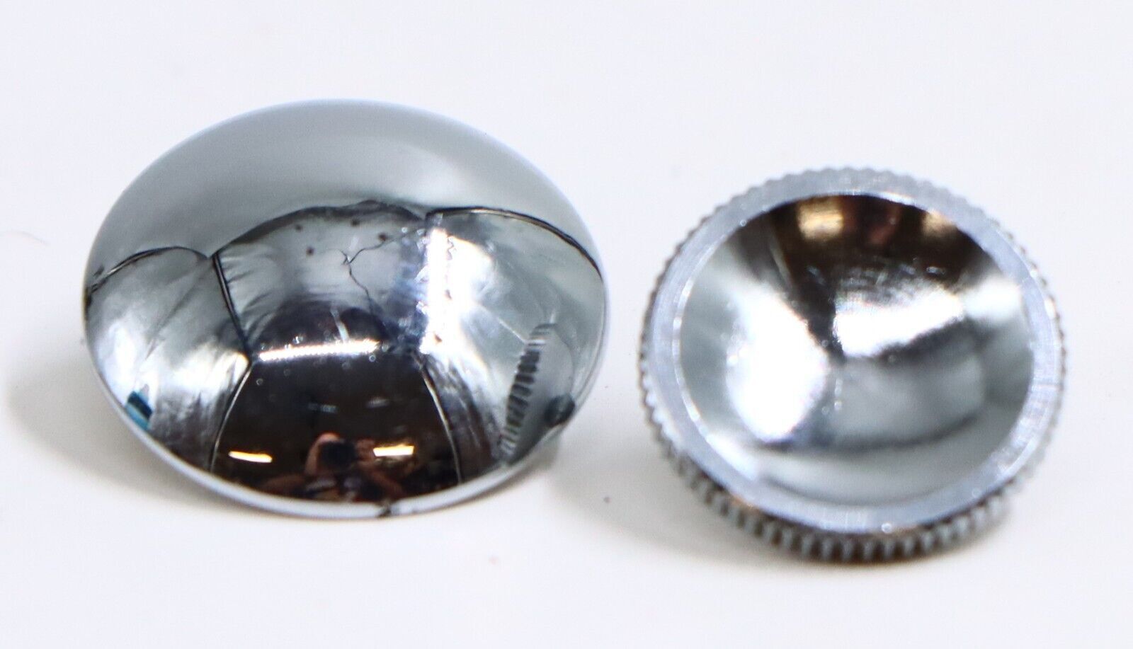 TWO VINTAGE SILVER SOFT SHUTTER BUTTON RELEASE MUSHROOM FOR FILM/DSLR ...
