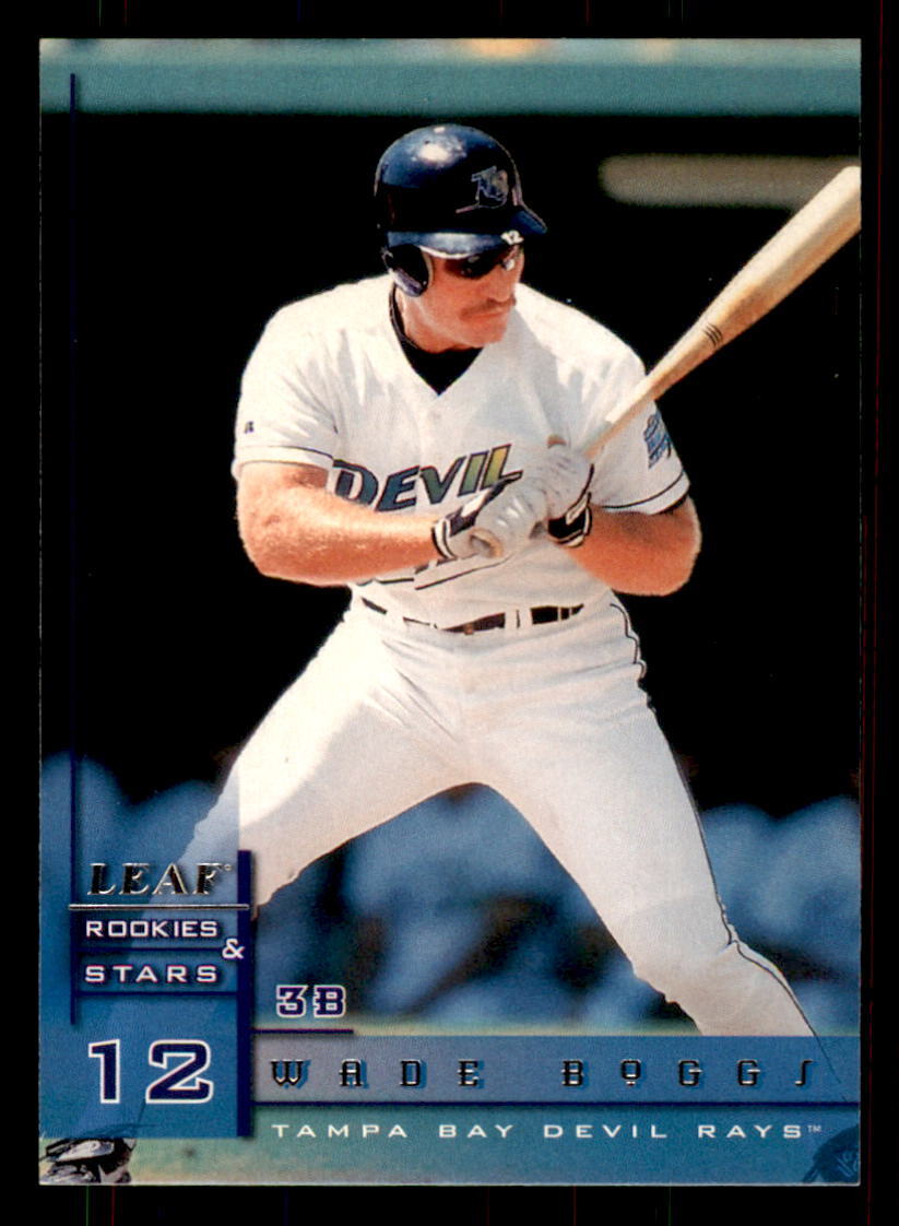 1998 Leaf Rookies & Stars #14 Wade Boggs Tampa Bay Devil Rays | eBay