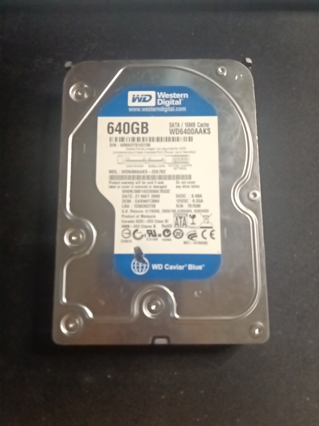 Western Digital Caviar Blue 640GB SATA 7200RPM 3.5'' Hard Drive HDD ...