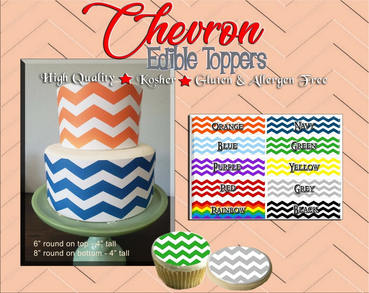 Grey Chevron Round Sticker