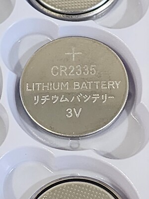 2 NEW CR2335 2335 3v LITHIUM BATTERY (two batteries) EXP.2027+ | eBay