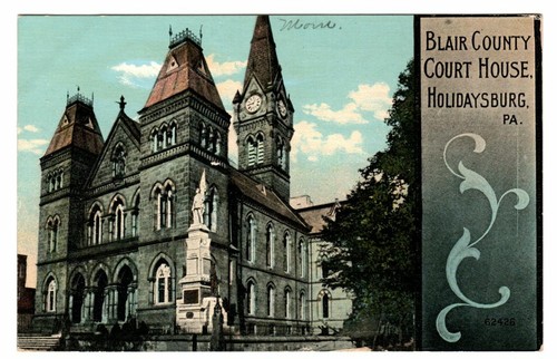 Used Postcard Blair County Court House Holidaysburg Pennsylvania PA | eBay