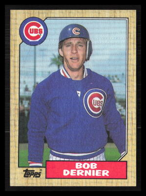 Bob Dernier 1987 Topps #715 Chicago Cubs | eBay