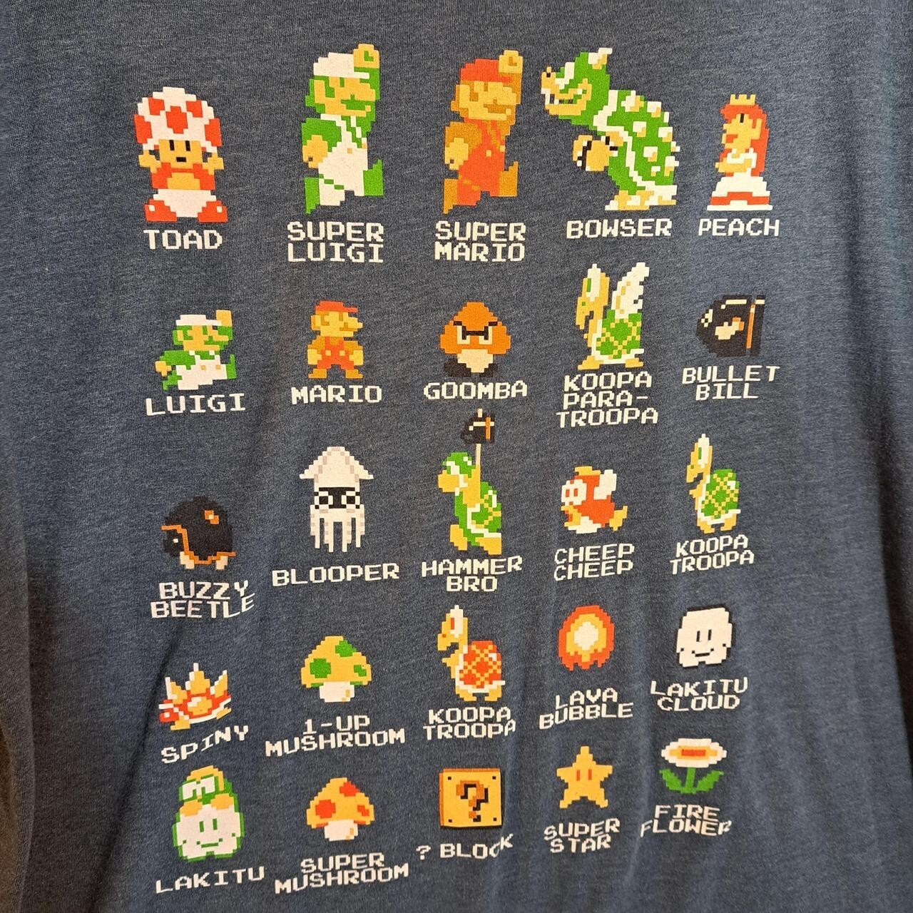Super Mario Bros Pixel Art All Characters Classic NES… - Gem