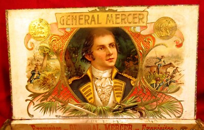 c1890 General Mercer Cigar Box - Revolutionary War - NICE - EX EX RARE ...