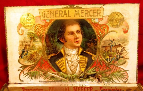 c1890 - Revolutionary War - General Mercer Cigar Box - EX EX RARE Label ...