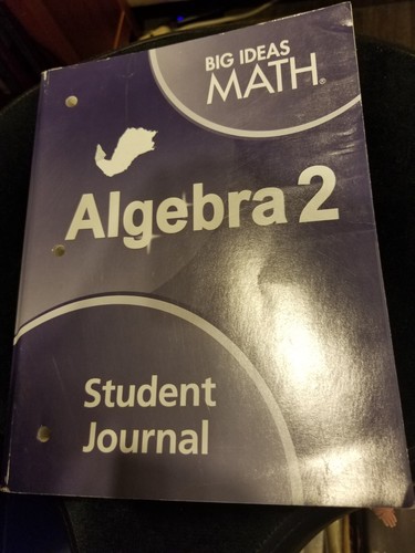 Big Ideas Math Algebra 2 Student Journal | eBay
