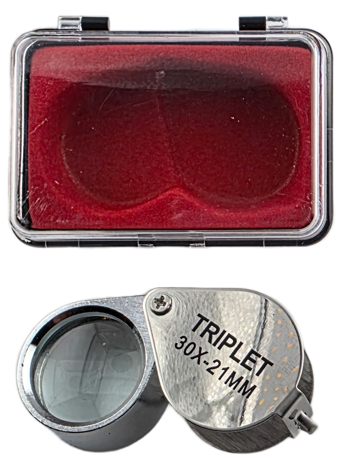 Gold Silver Platinum Testing Kit + 30x Eye Loupe +Coin Bar Jewelry ...