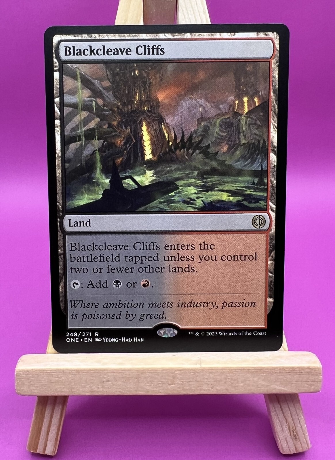 Blackcleave Cliffs 248 MTG Magic the Gathering Phyrexia All Will Be One ...