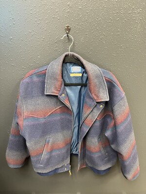 VTG Pendleton Made in USA 100% Virgin Wool Jacket Full Zip Coat Men XL ...