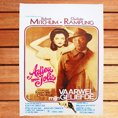 ROBERT MITCHUM CHARLOTTE RAMPLING AFFICHE ADIEU MA JOLIE POSTER 35X55 ...