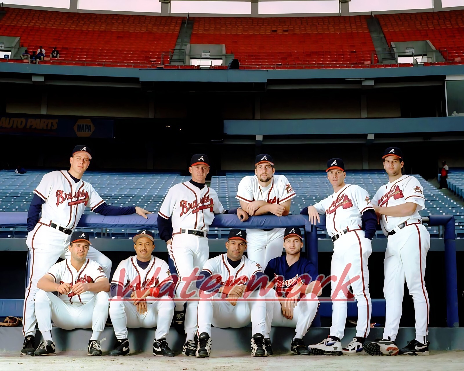 1996 Atlanta Braves Avery Justice Smoltz Glavine and Mates Color 8 X 10 ...