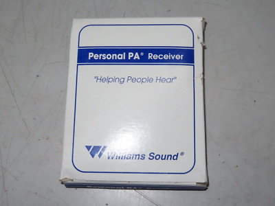 Williams Sound Personal PA Sound Amplifier System FM Receiver Model R7 ...
