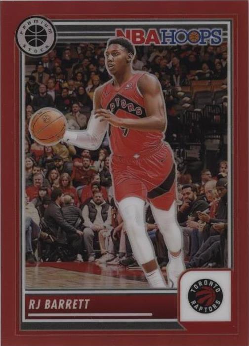 2023-24 Panini Nba Hoops Premium Stock - RJ Barrett #158 Red Prizm /275 ...
